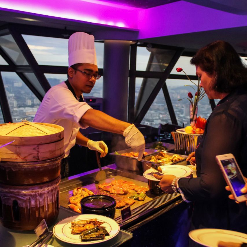 Atmosphere 360 Revolving Restaurant in KL Tower | bajet2cuti
